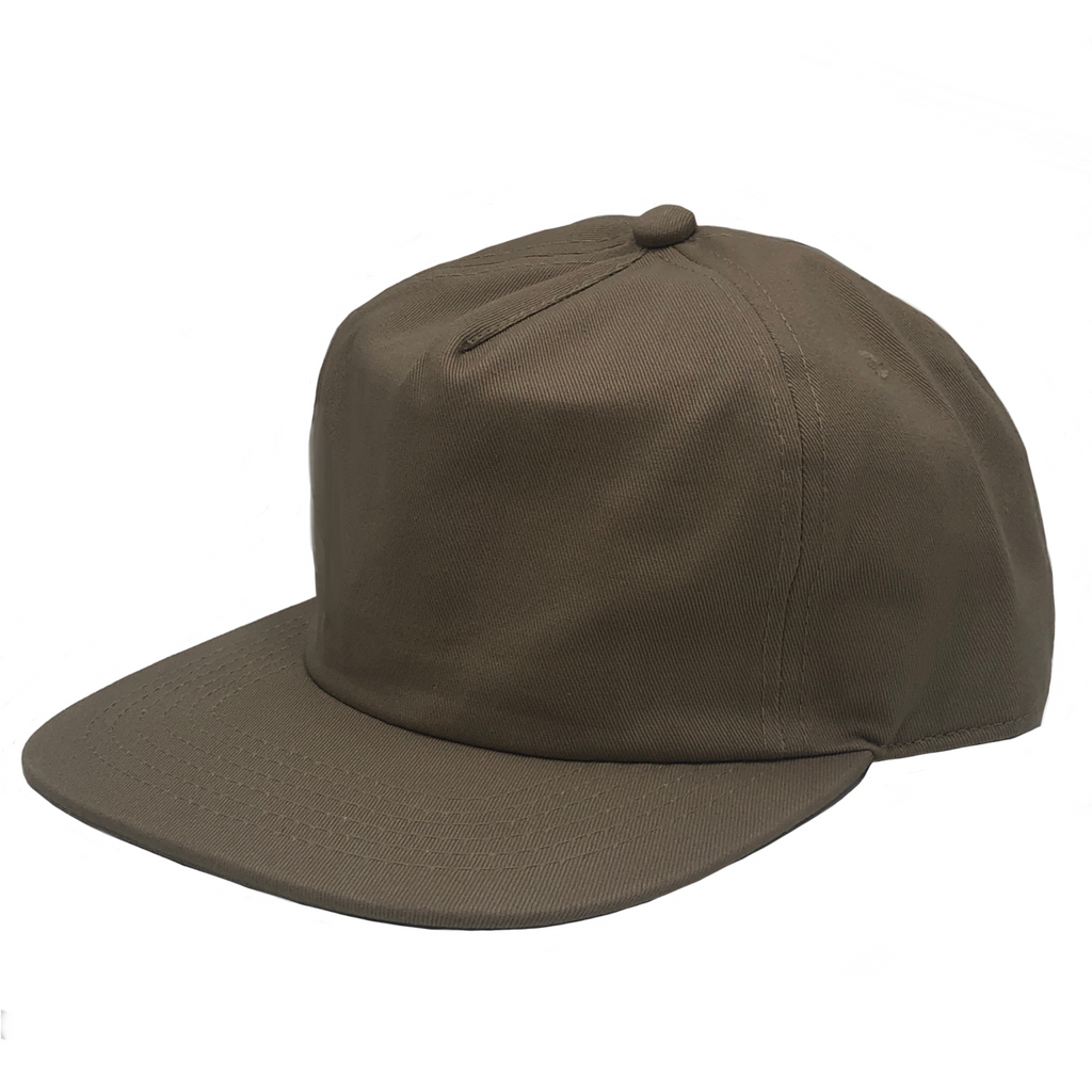 Washed Cotton 5 Panels Flat Bill Cap (#GN-1040SB) – Nissi Caps
